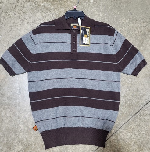 FB County Charlie Brown Trilogy Shirt Polo Brown Grey | eBay