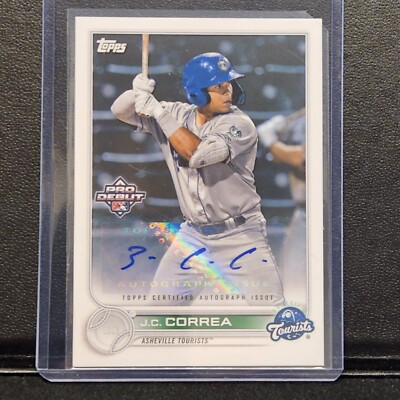 JC Correa 2022 Topps Pro Debut Auto | eBay