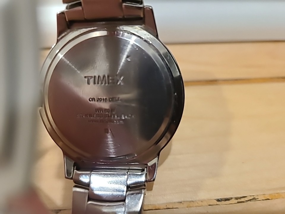 Timex Indiglo Watch WR50 Quartz Stainless Steel Bracelet - Needs Repair ...