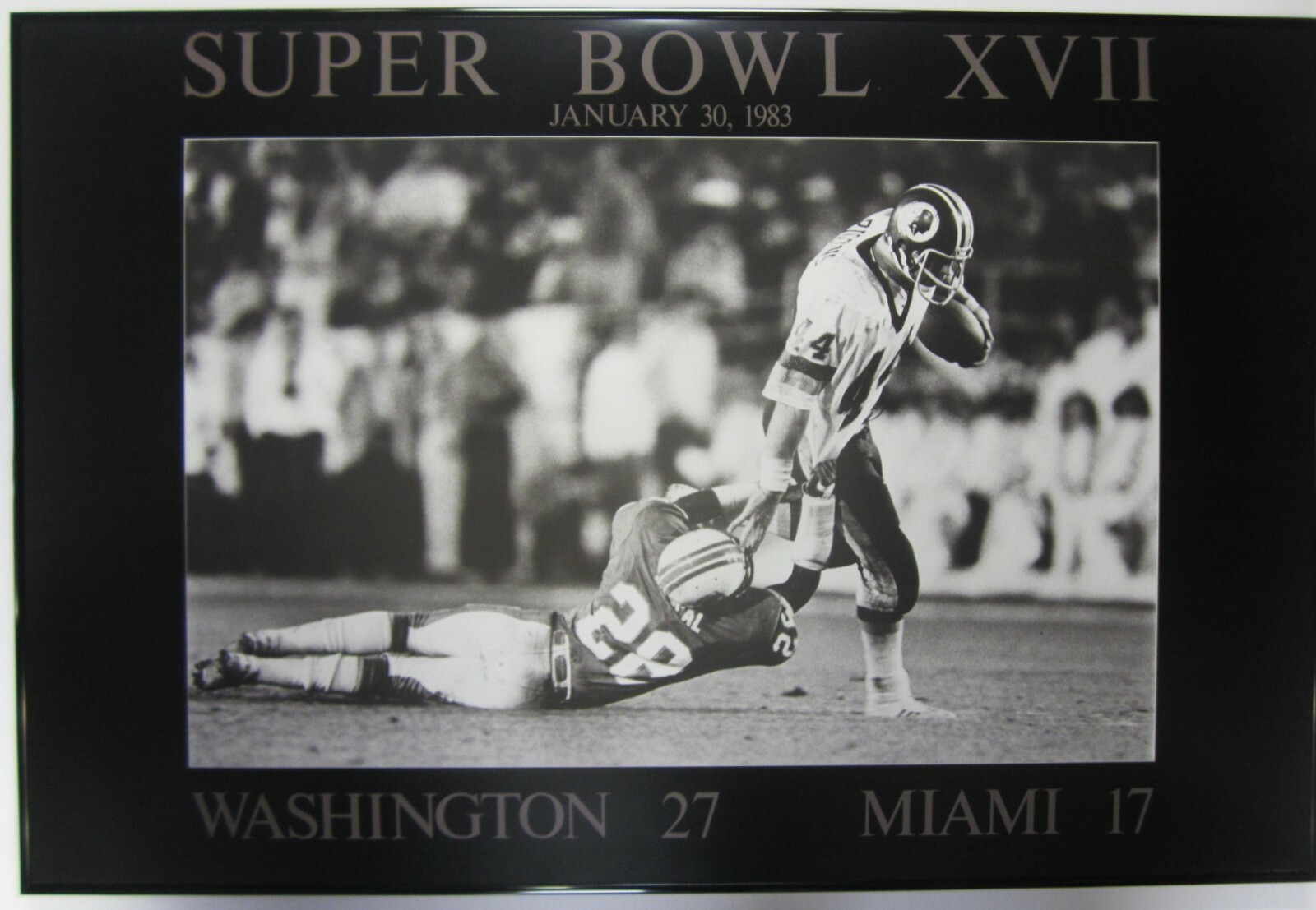 FRAMED Washington Redskins SUPERBOWL 17 poster John Riggins | eBay