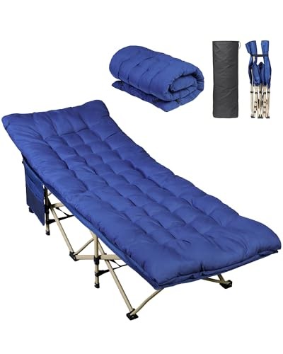 1200D Double Layer Oxford Camping Cots for Adults, Folding Cots for ...