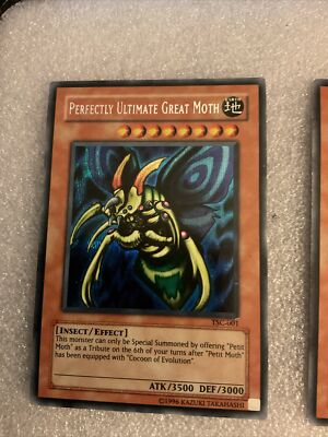 YUGIOH 3x EDITION TSC-001 PERFECTLY ULTIMATE GREAT MOTH SECRET RARE NM ...