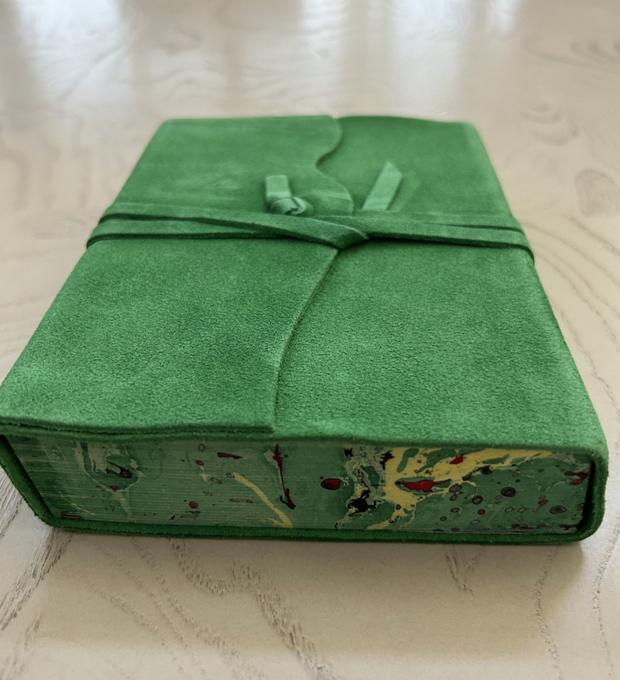 Papyrus Italian Leather Suede Journal/Diary Green NEW | eBay