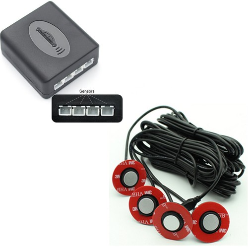4 Parking Sensors Car Backup Reverse Rear Radar System Alert Alarm ...