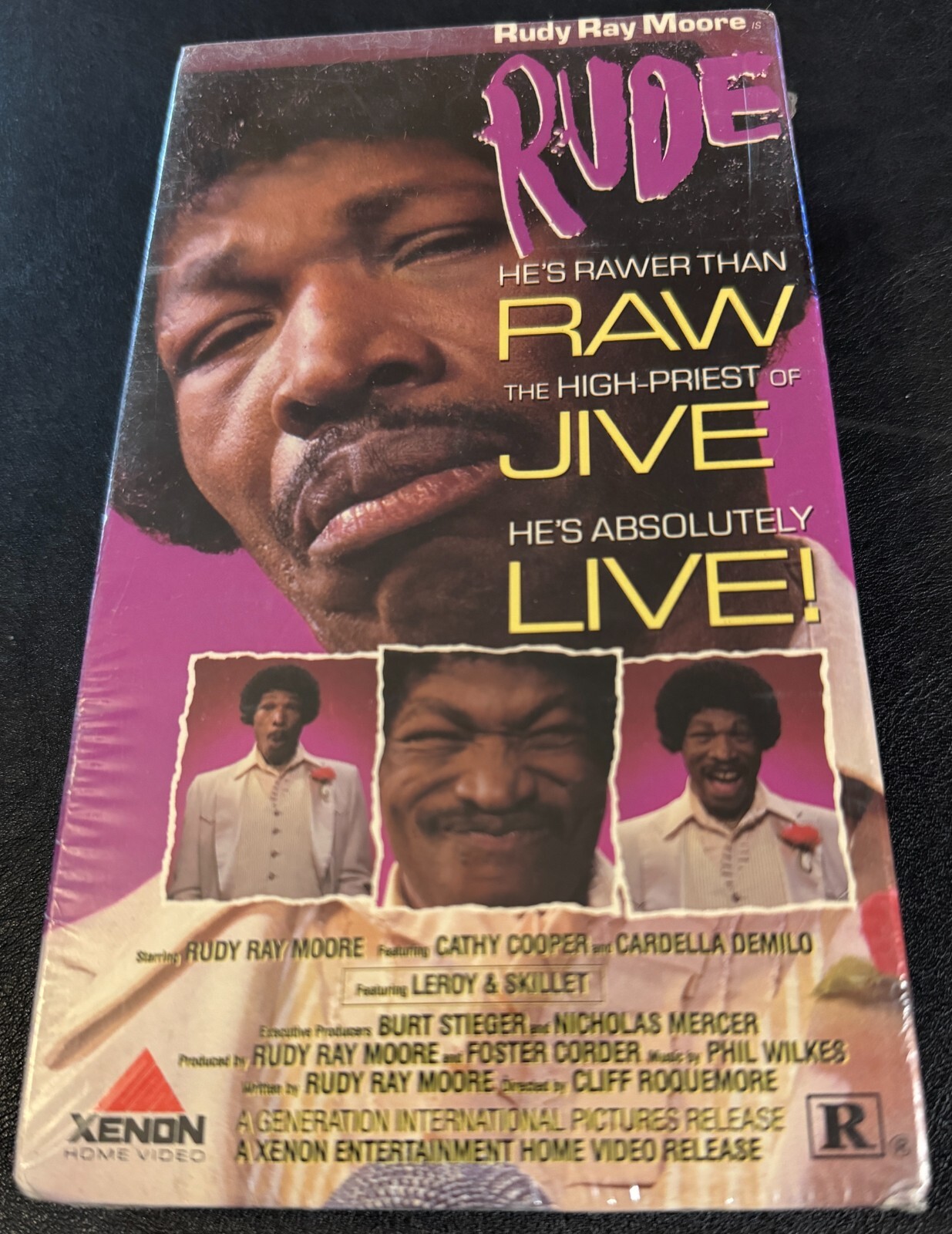 RUDE (VHS, 1989) - Rudy Ray Moore (Dolemite), RARE Unopened Cult Comedy ...