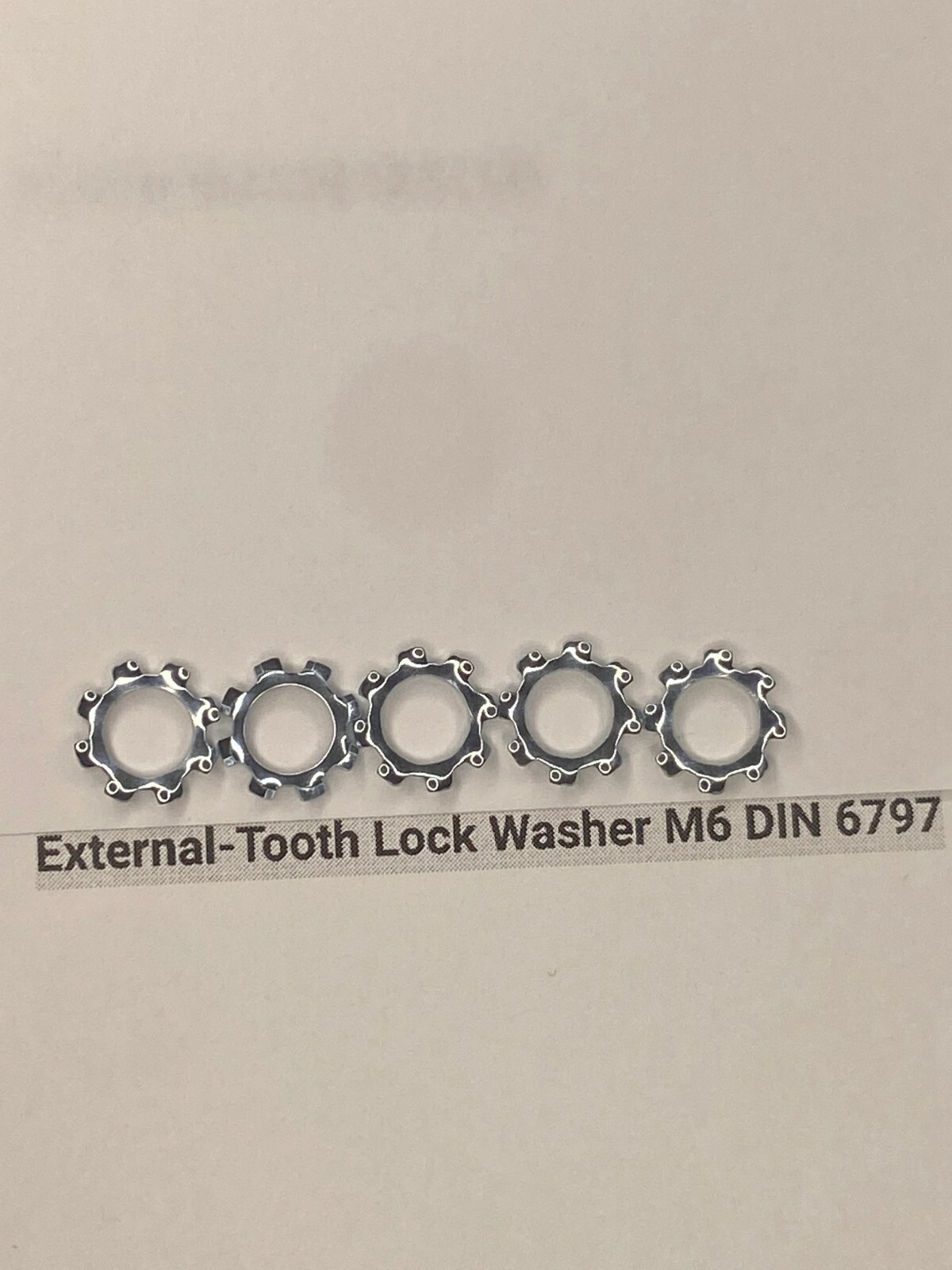 External-Tooth Lock Washer M6 DIN 6797 (5) | eBay