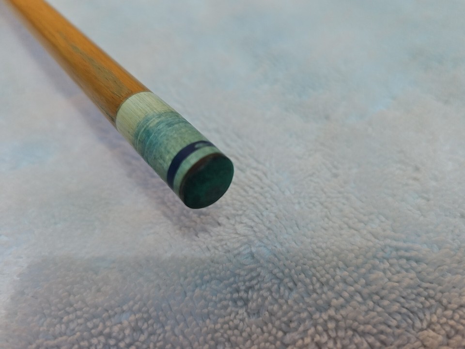 Pool Cue Stick 2 Piece Billiards Vintage Wood String Wrapped 18oz 57 ...