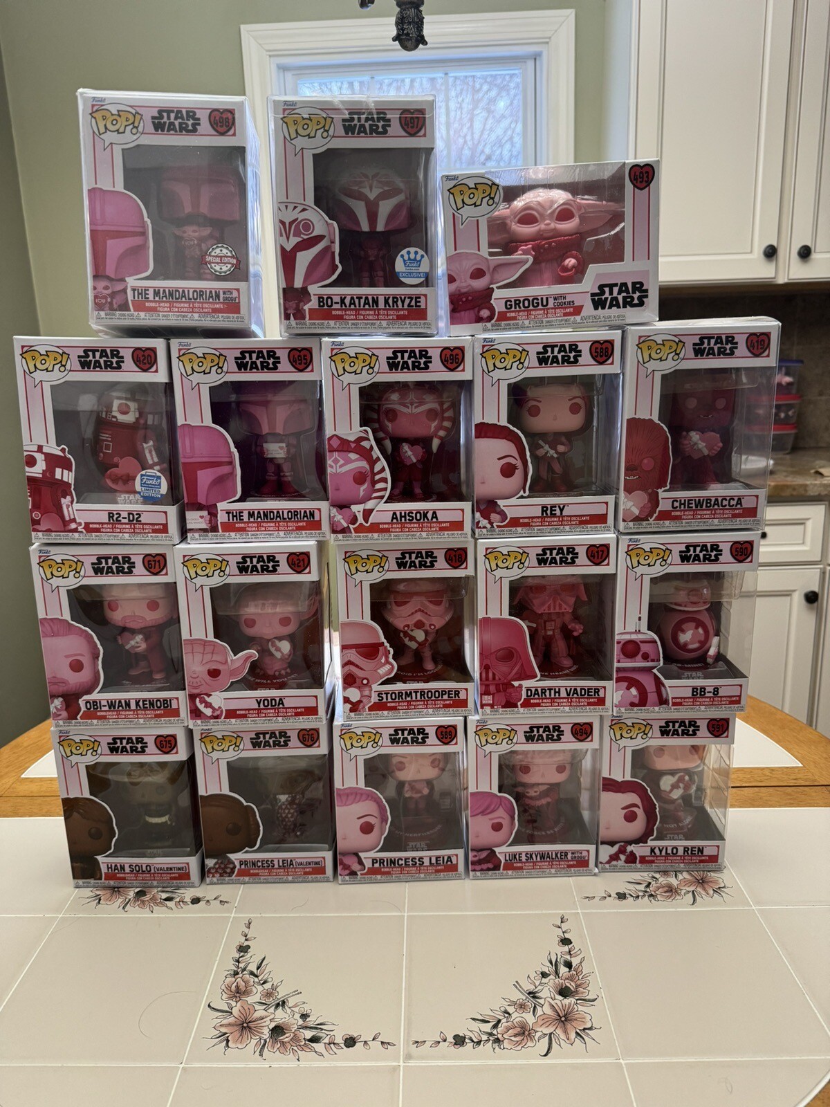 All complete set(s) of limited edition star wars valentine funko pops ...