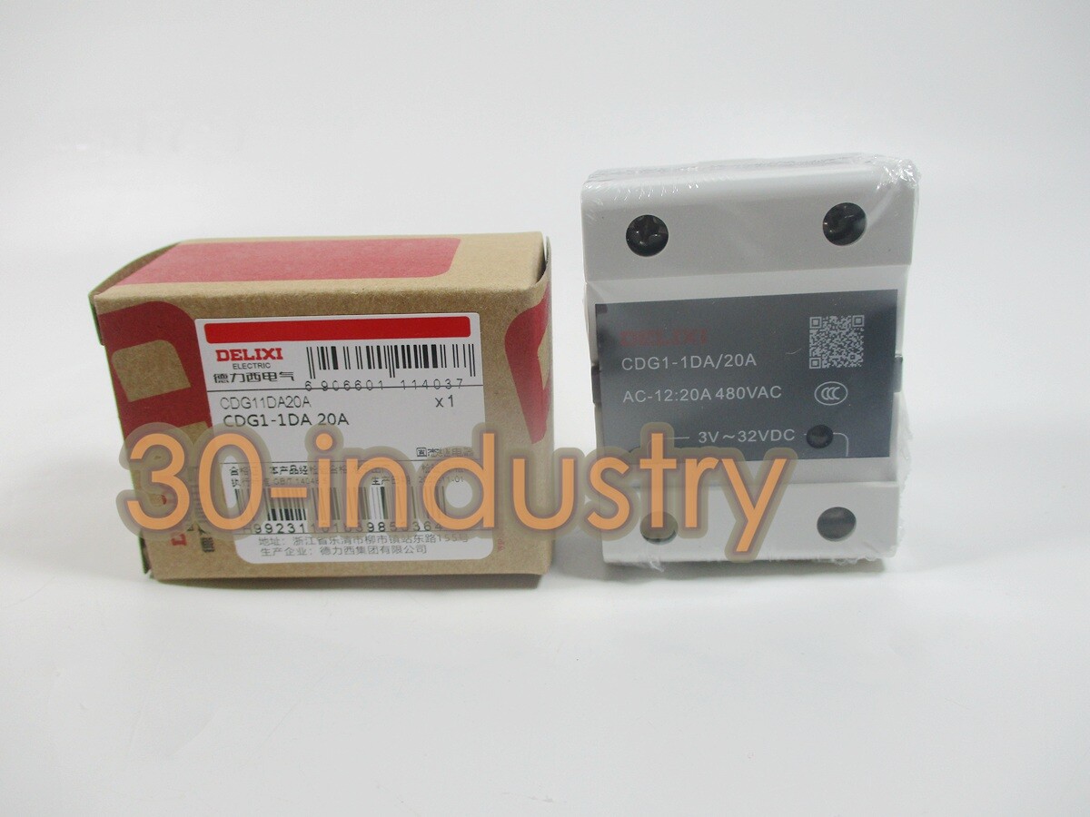 Delixi Single Phase Solid State Relay SSR DC Control AC CDG1-1DA 3 ...