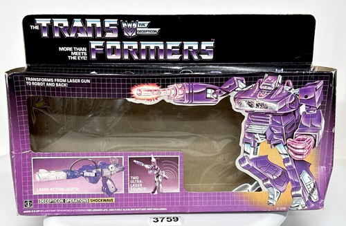 Vintage G1 Transformers ORIGINAL Empty Shockwave Box Hasbro 1985 | eBay