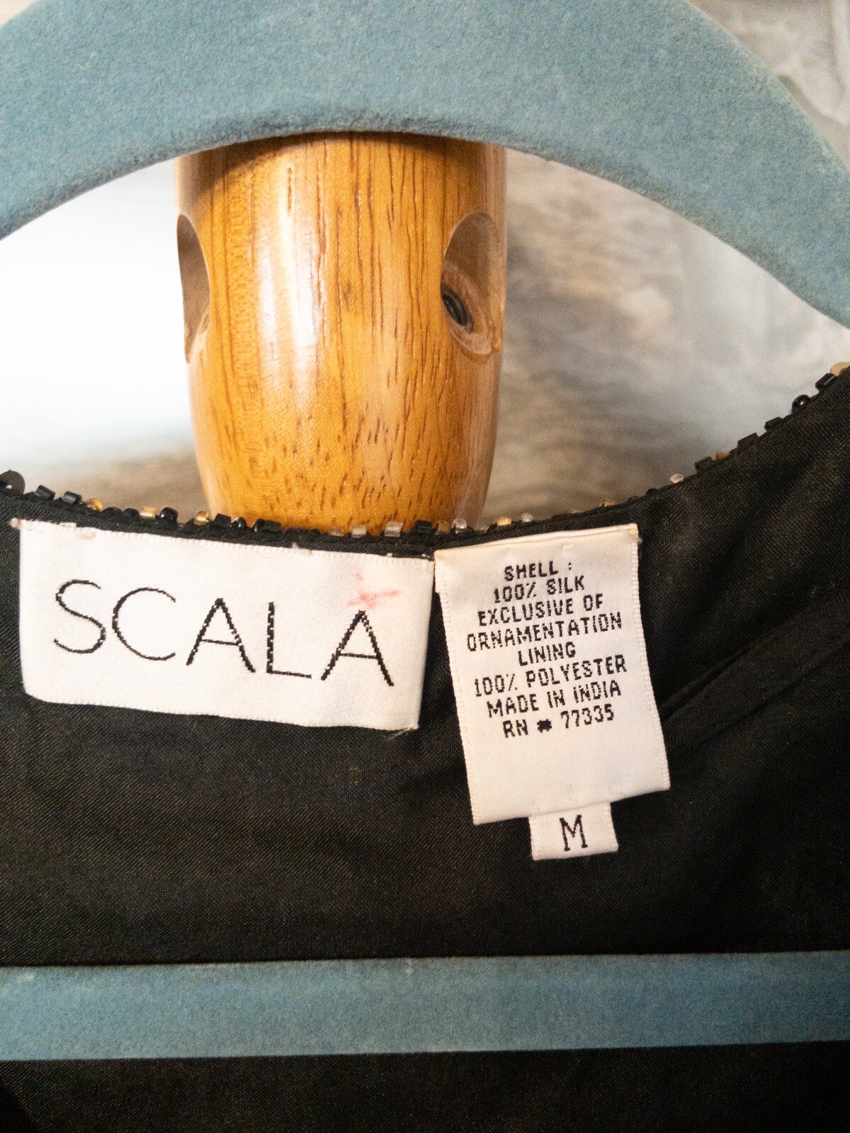 Vintage Scala Beaded Sequined Black Jacket, 100% Silk,Medium, Perfect ...