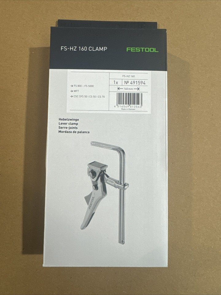Festool FES491594 491594 Solid Steel Lever Clamp FS-HZ 160 - New ...