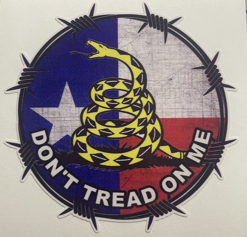 Don’t Tread On Me Texas Lonestar Secure The Border MAGA Sticker ...