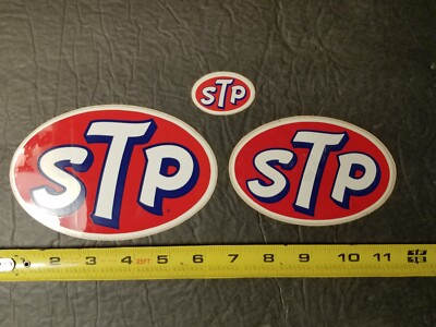 3X STP ENGINE OIL VINTAGE AUTOMOTIVE RACING DECAL / STICKER LOT | eBay