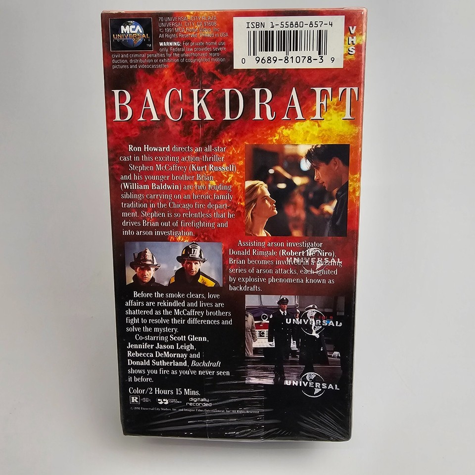 Backdraft (VHS, 1991) Ron Howard 96898107839| eBay