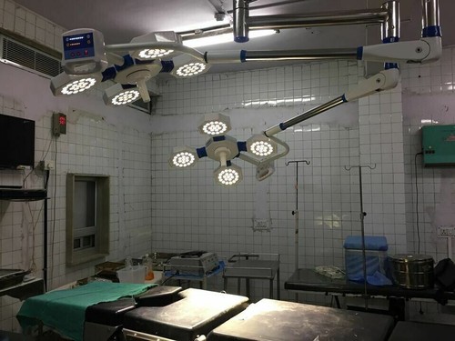 LED OT Light Adjustable Operation Theater Light Twin Satellite 4+4 OT ...