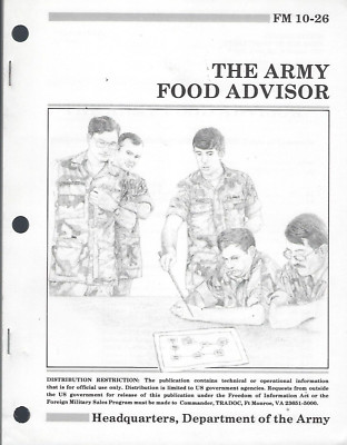 Historical book The Army Food Advisor | eBay