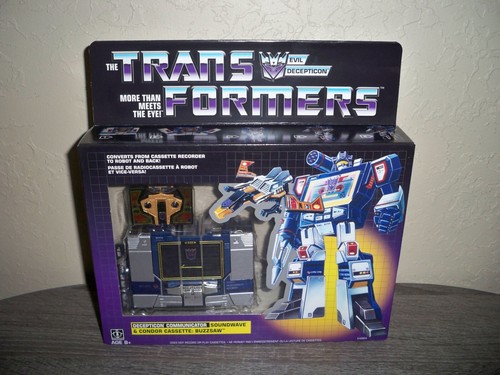 Transformers G1 Reissue Soundwave & Buzzsaw Cassette Walmart Exclusive ...