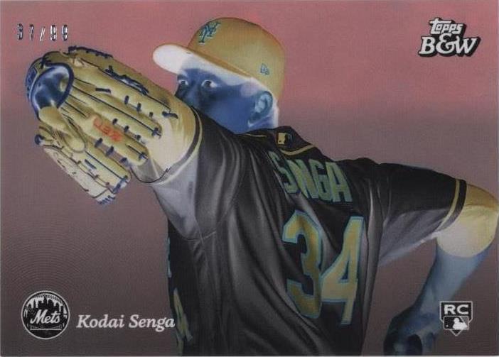 2023 Topps Black & White - Kodai Senga #97 Color Photo Negative /99 (RC ...