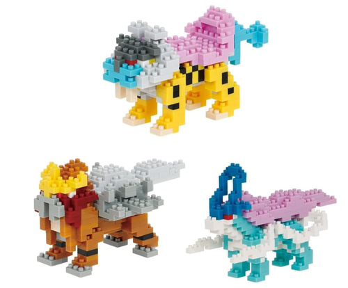 Kawada Pokemon nanoblock 3set Raikou NBPM_089，Entei NBPM_090，Suicun NBPM_091 | eBay