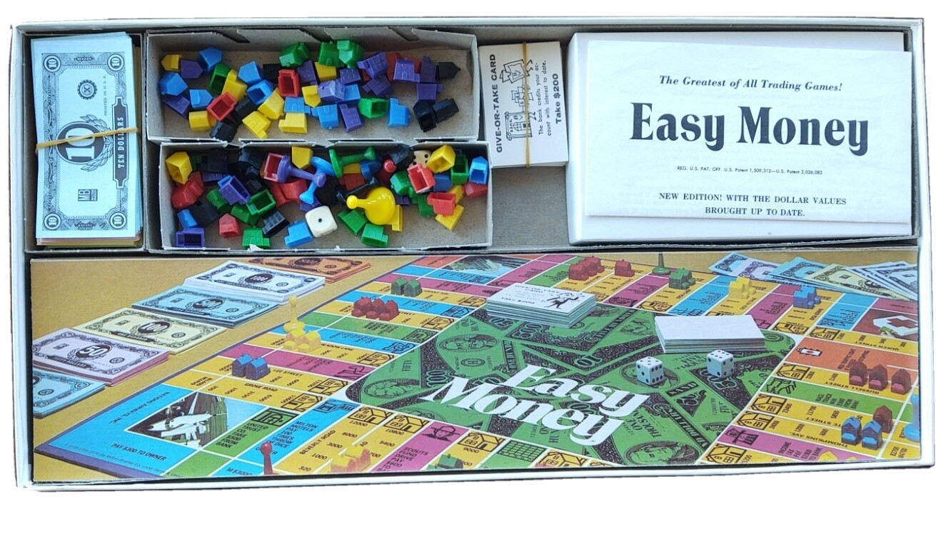 Easy Money Board Game Vintage 1974 Milton Bradley #4620 - Complete! | eBay