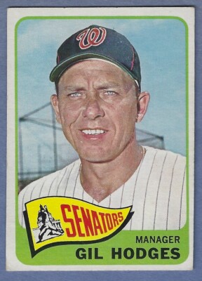1965 Topps Baseball #99 Gil Hodges Card Senators Ex HOF | eBay