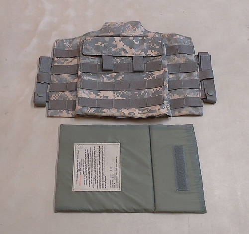 USGI Army ACU Camouflage Enhanced Vest Plate Carrier Side Outershell w ...