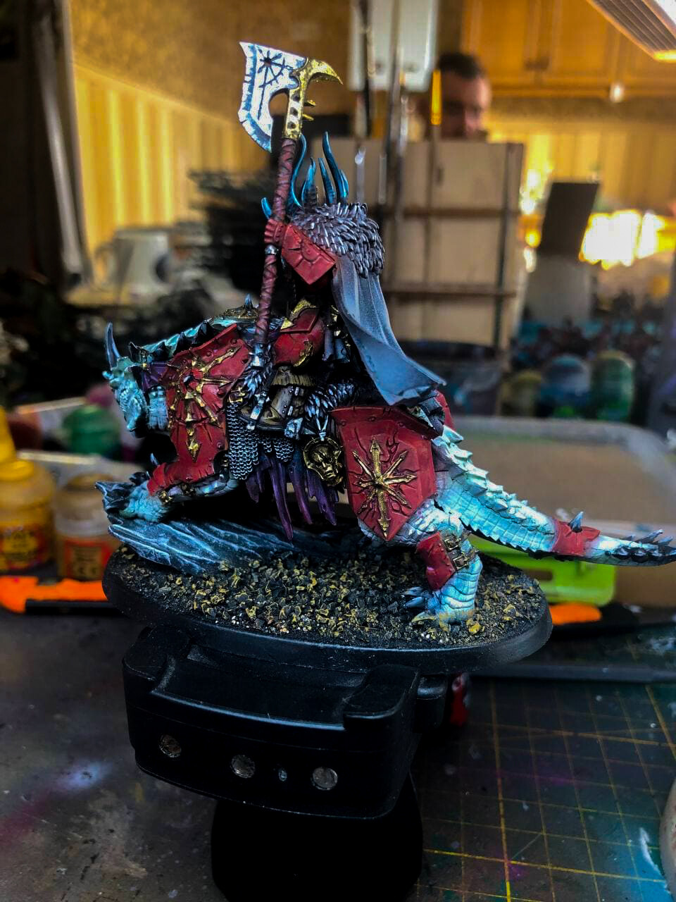 Custom Order - Warhammer AoS Chaos Lord on Karkadrak pro painted | eBay