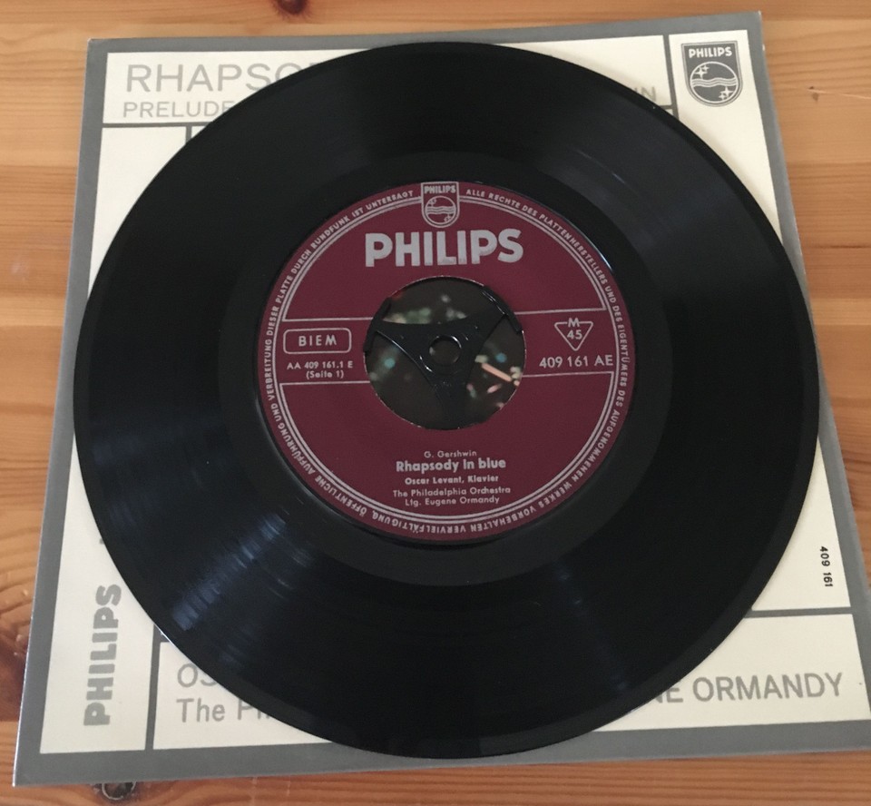 Rhapsody in Blue - Prelude No. 3 Gershwin Philips Oscar Levant Single ...