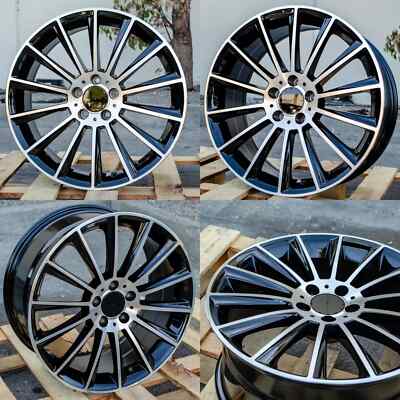 4 Rims 20x8.5 +42 5x112 66.6 Wheels Fit Mercedes Benz E GLE GL GLS ML ...