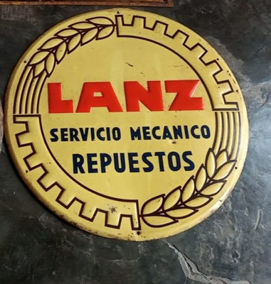 Old lithography sign LANZ tractor SERVICIO MECANICO | eBay