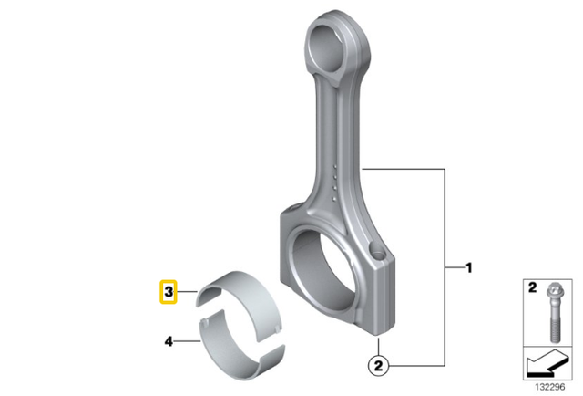BMW OEM 06-15 Z4-engine Connecting Rod Bearing 11247628035 for sale ...