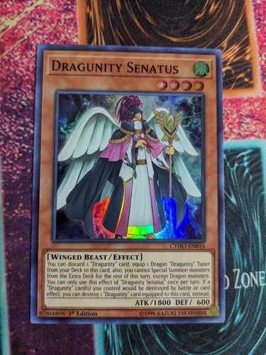 Yu-Gi-Oh! Dragunity Senatus CYHO-EN016 1st Edition Super Rare NM | eBay