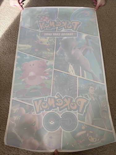 Pokémon Go TCG Window Cling Retailer Promo Poster | eBay