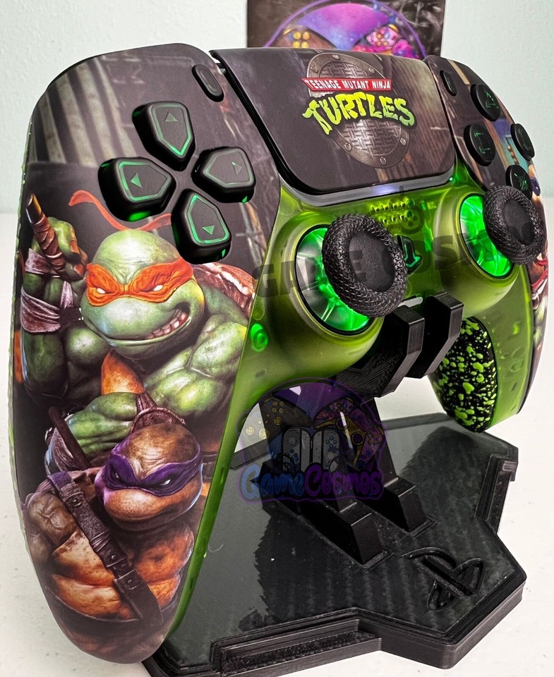 TMNT Teenage Mutant Ninja Turtles - RGB LED - Custom Controller For PS5 ...