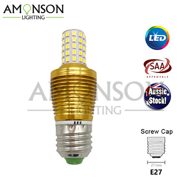 Amonson Lighting NEW 13W E27 Screw LED Tip Bare Candle Light Bulb ...