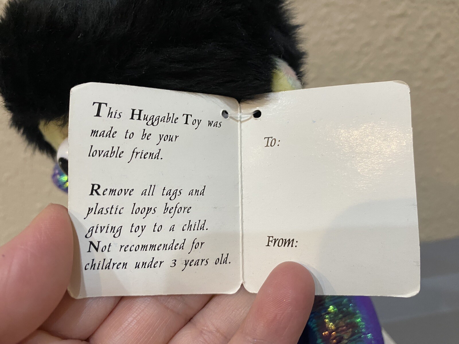 Tonytoy Frankenstein plush tony toy crinkly stuffed Animal halloween W ...