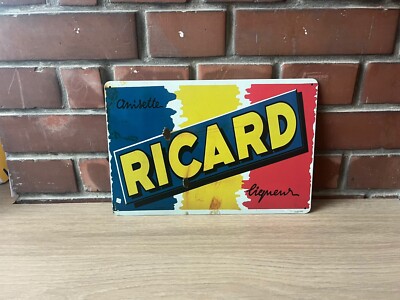 Plaque métal vintage Ricard 10873 - PLAK2L | eBay