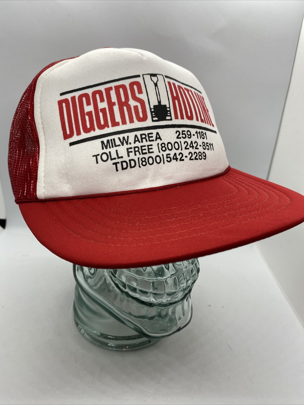 Vintage Diggers Hotline Wisconsin Mesh Snapback Truck… - Gem