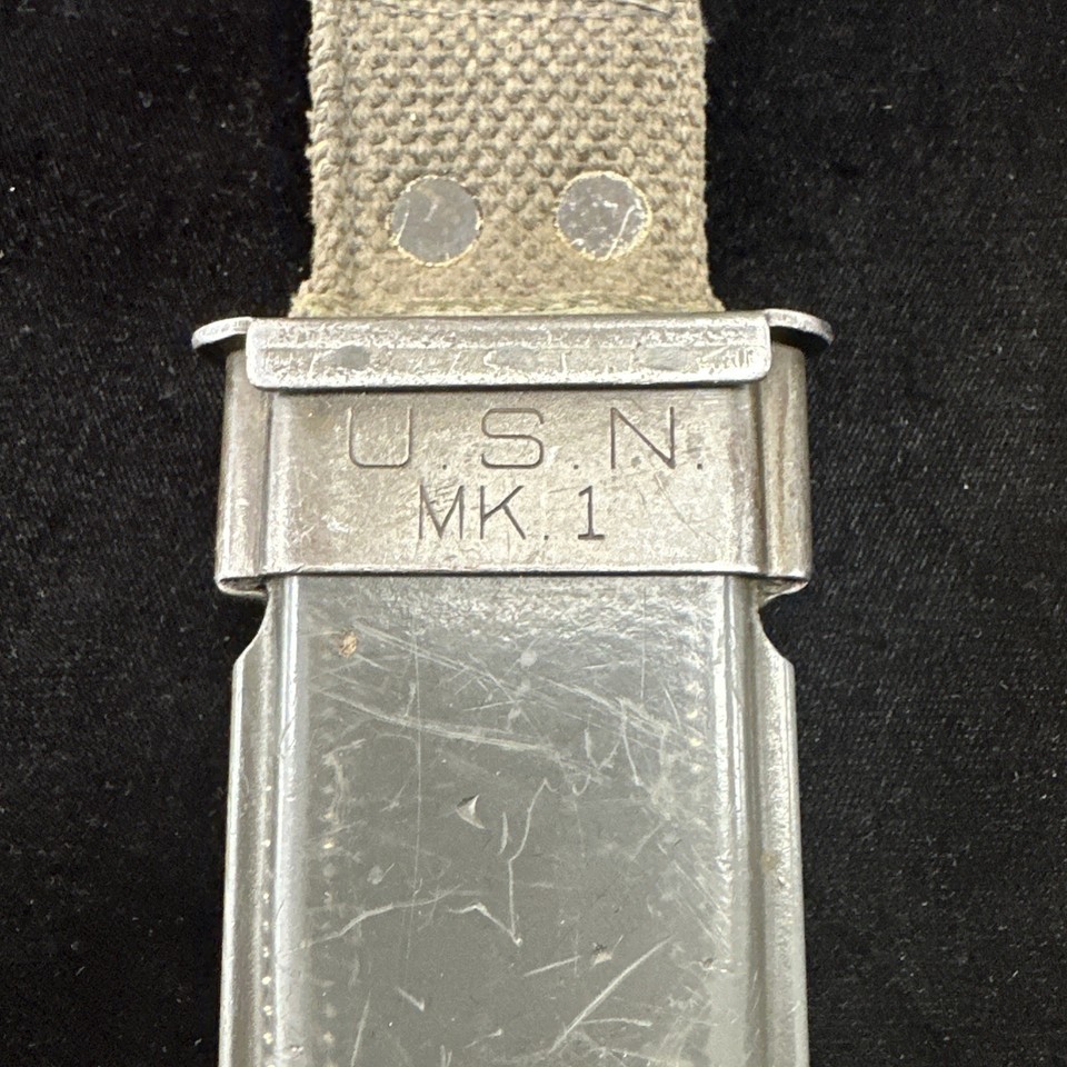 USN WW2 MK1 Pal Fighting Knife RH 35 W/ USN MK 1 Scabbard. RARE VG ...