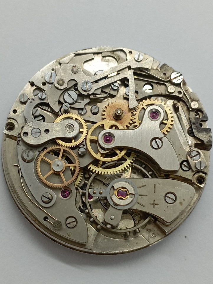 VINTAGE Rare Chronograph Mechanical Watch Movement Cal. Landeron 49 ...