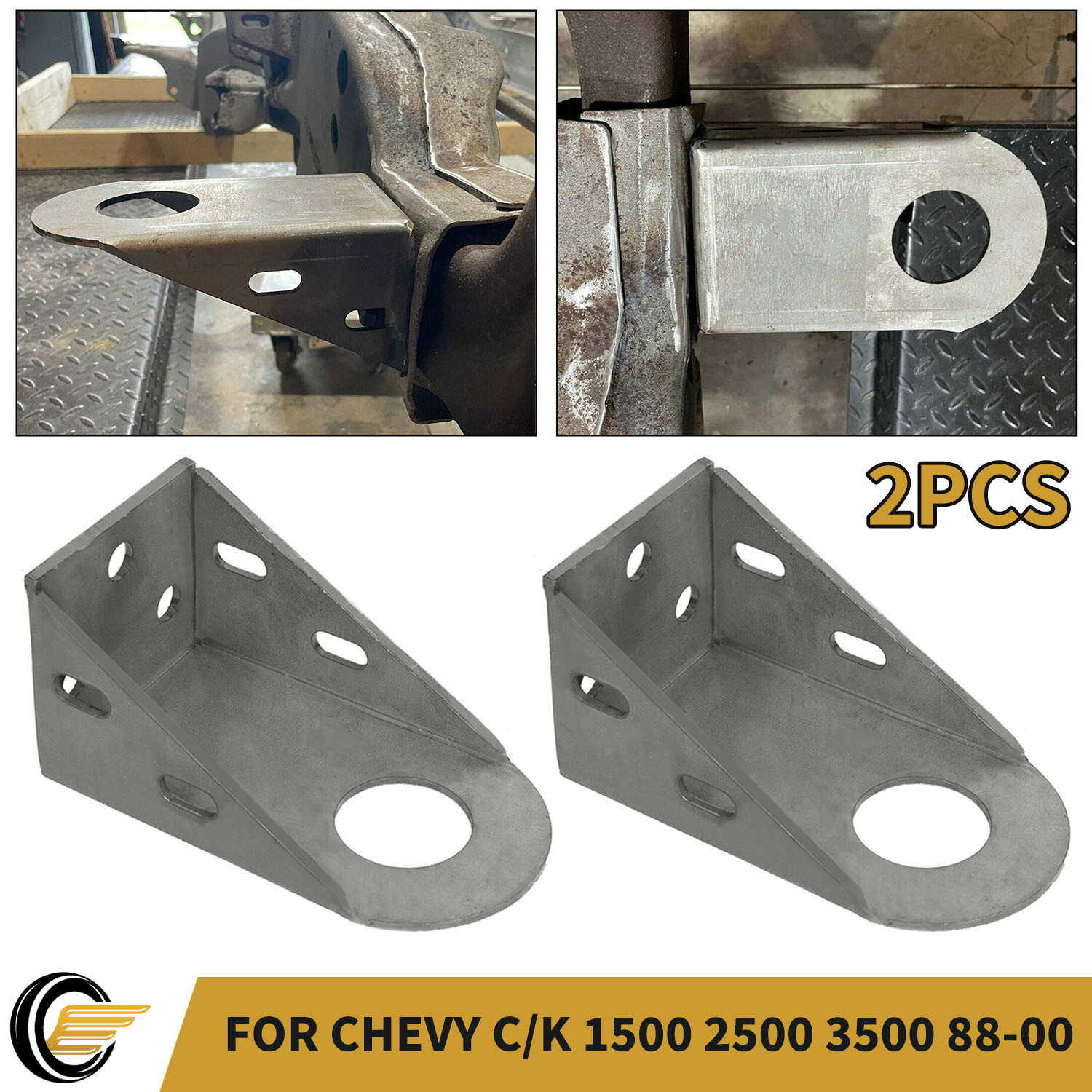 Pair Radiator Support Mount Bracket for 88-2000 Chevrolet C/K Series ...