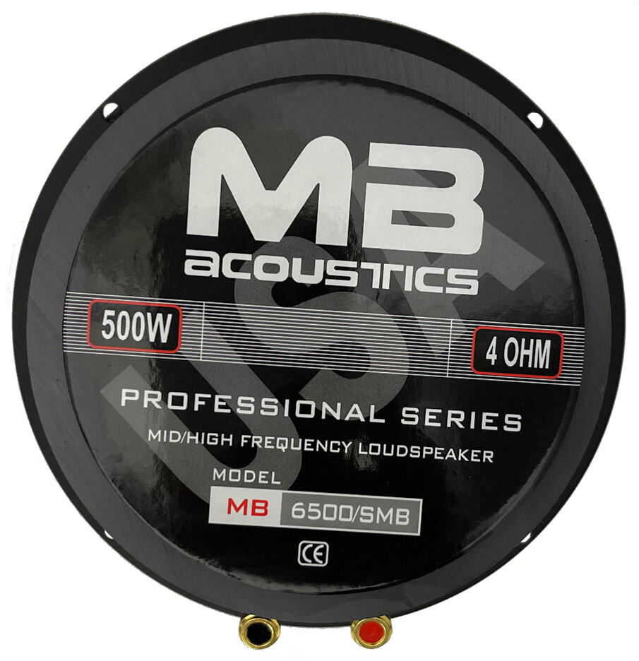 2 speakers MB Acoustics 6.5" Midrange Aluminum Bullet Speaker 1000W 4Ω ...