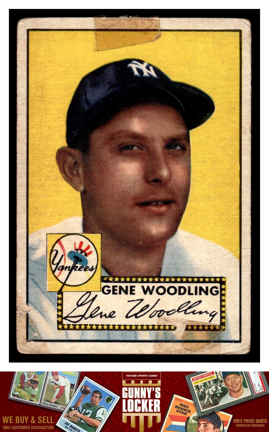 1952 Topps Gene Woodling 99 New York Yankees | eBay