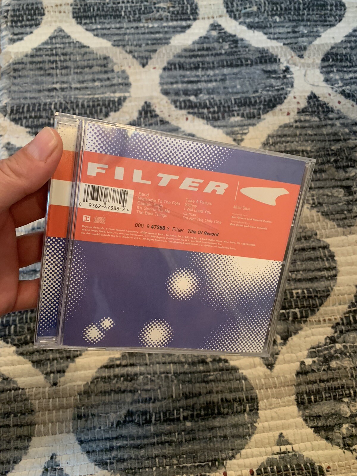 VINTAGE! 1999 FILTER Title of Record Audio CD 9 47388-2 Reprise Records ...