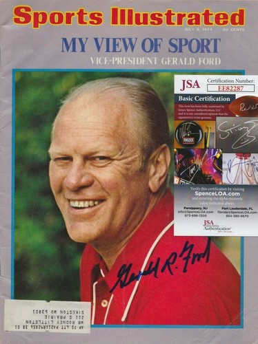 Gerald Ford Signed Sports Illustrated Magazine w/ JSA COA #EE82287 | eBay