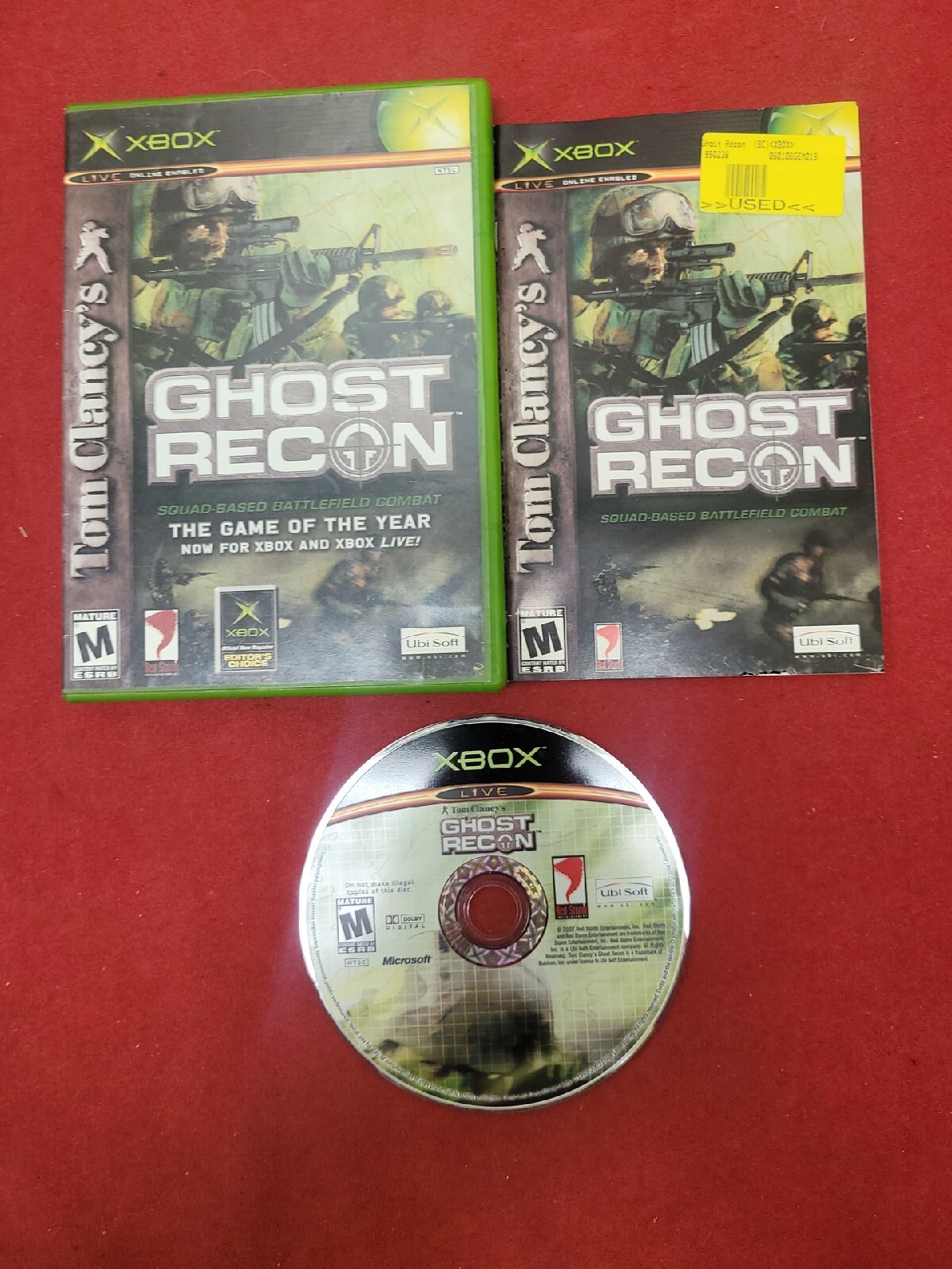 Tom Clancy's Ghost Recon - Original Xbox Game Complete with Manual ...