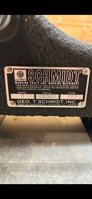 Geo T. Schmidt Model 4 Manual metal indenting machine 1/8. | eBay