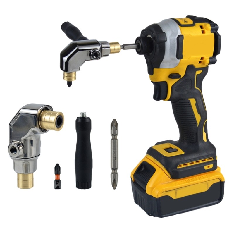 Sturdy Right Angle Extension Bit Kit Drill Adapter for Versatile ...