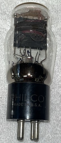 Philco Type 45 Engraved Base Vacuum Tube Amplitrex Test Strong 90% Gm ...